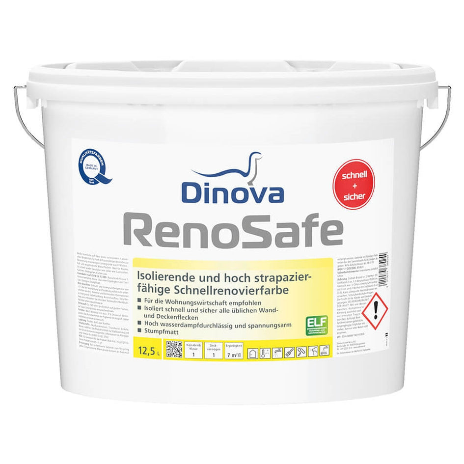 Dinova RenoSafe Isolierfarbe lösemittelfrei 12,5L — MM Farben